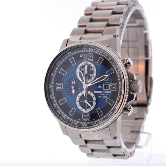 Citizen | Accessories | Citizen Nighthawk Titanium Blue Watch | Poshmark